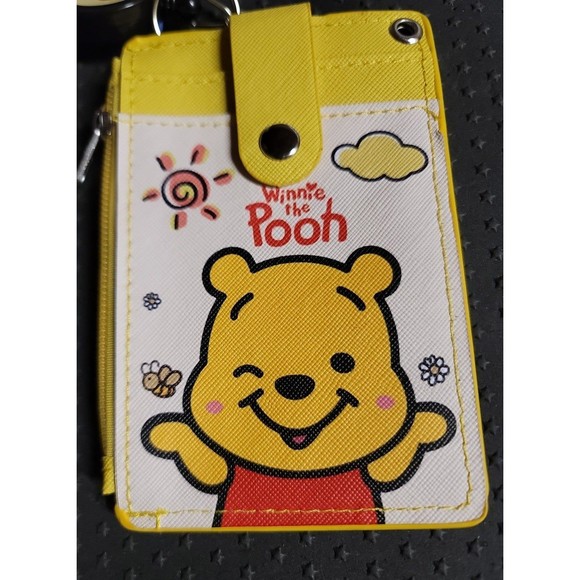 Bags | Disney Winnie The Pooh Card Wallet And Landyard | Poshmark